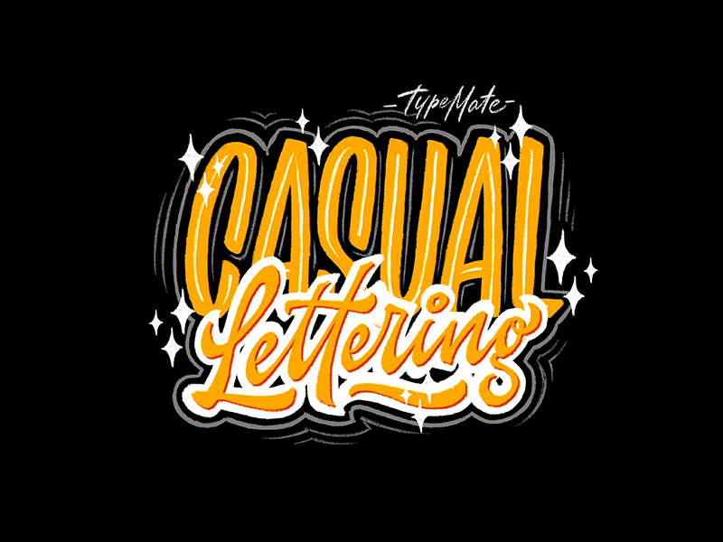 Casual Lettering sketch by Typemate on Dribbble