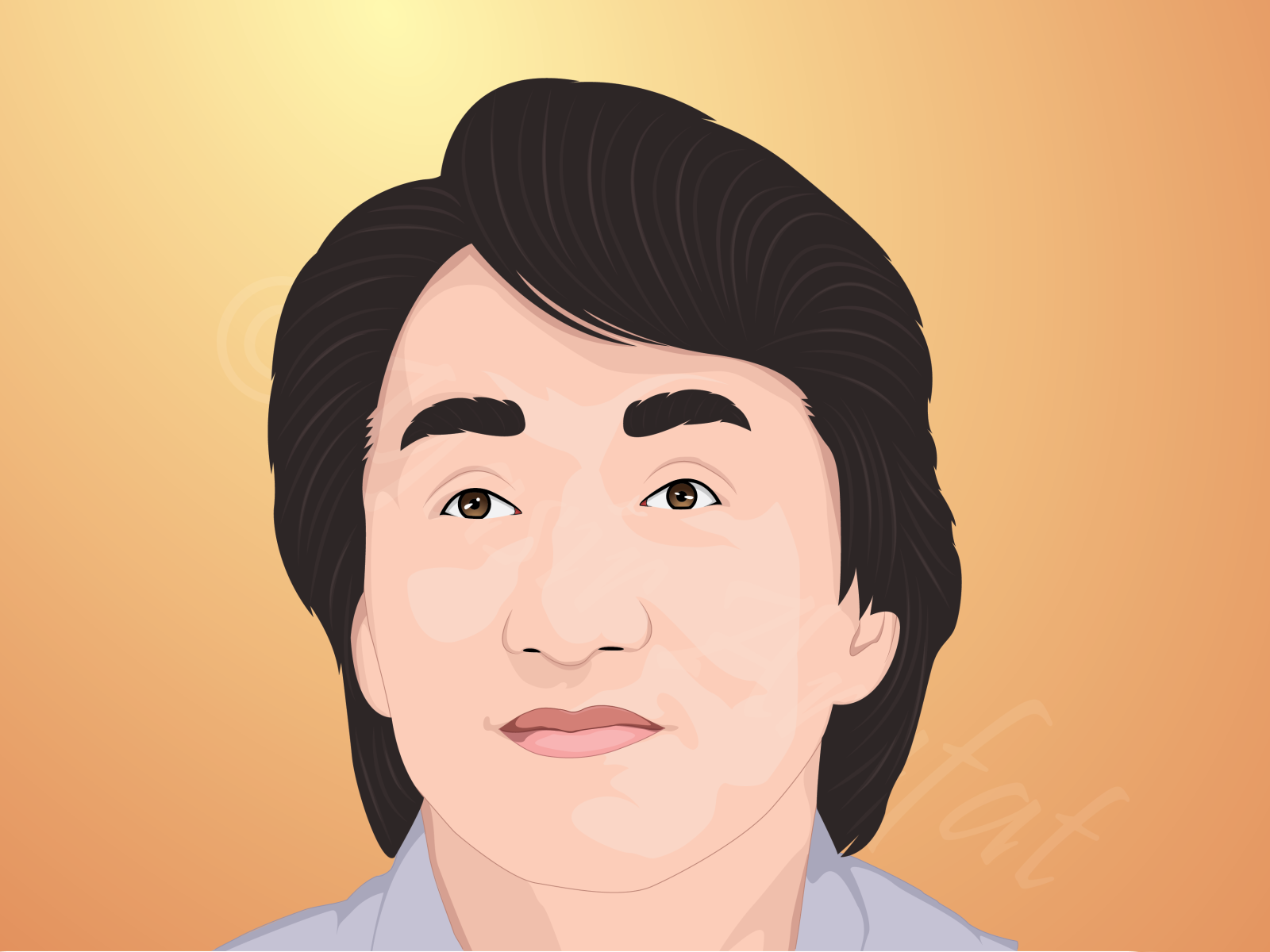 Vector of Jackie Chan by Yasir Arafat on Dribbble