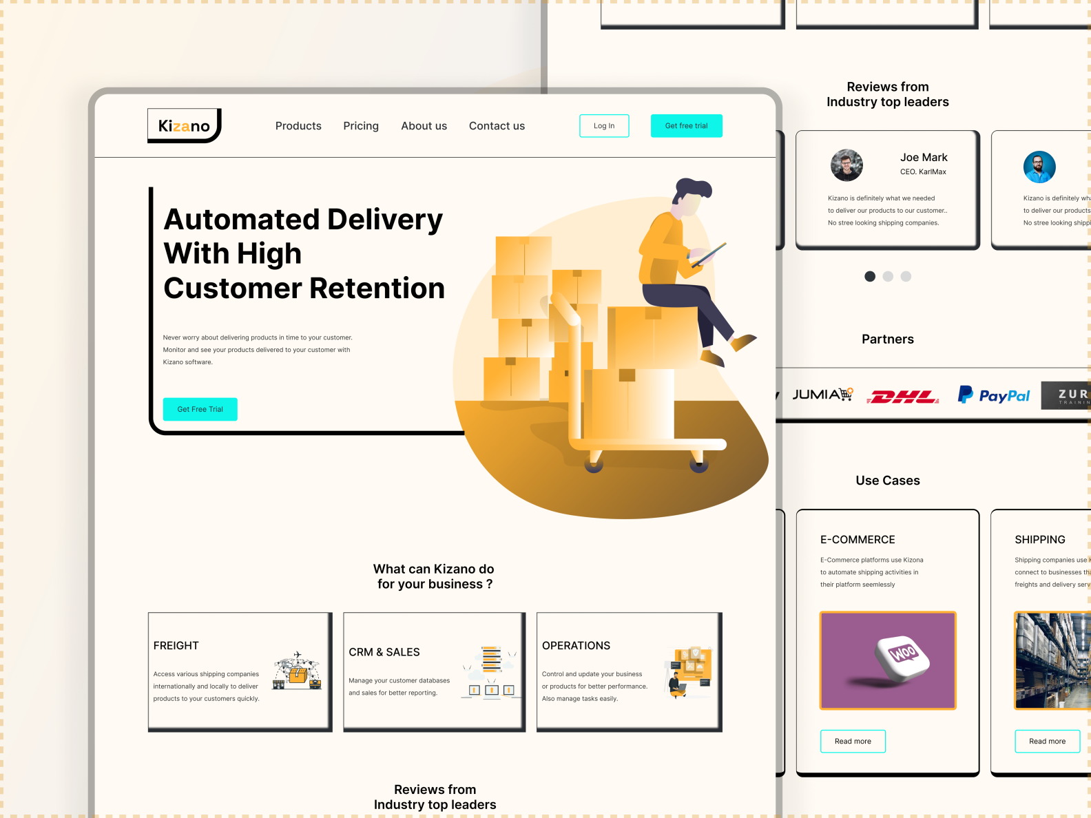 Kizano: Saas Delivery Software by Ifeanyi Anthony Eze on Dribbble