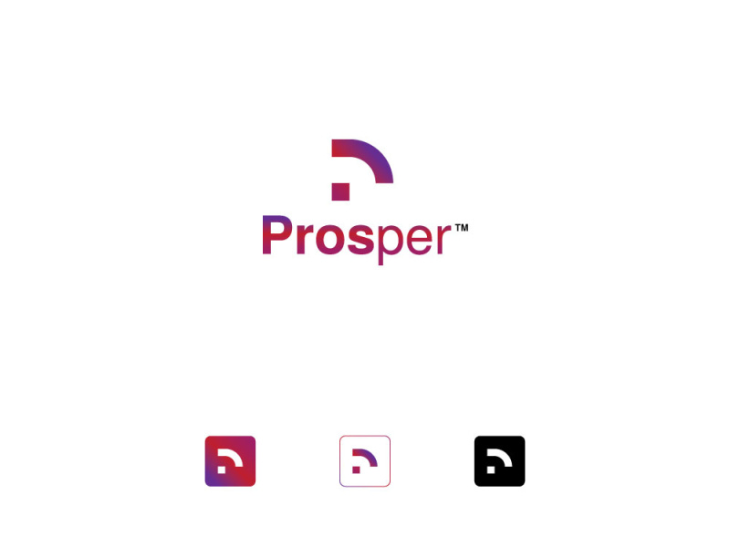 Prosper wireless company logo by Designly Dot on Dribbble