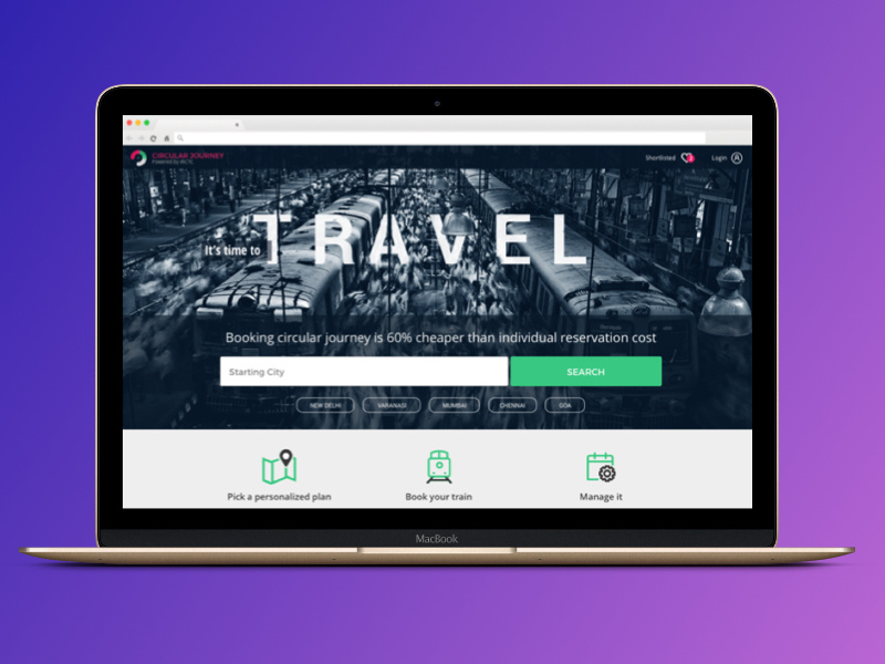 Website for railway booking by Puneeta Jaitely on Dribbble