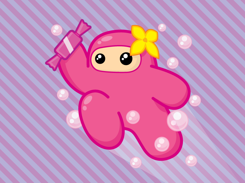 Pink Ninja by Eric Uchalik on Dribbble