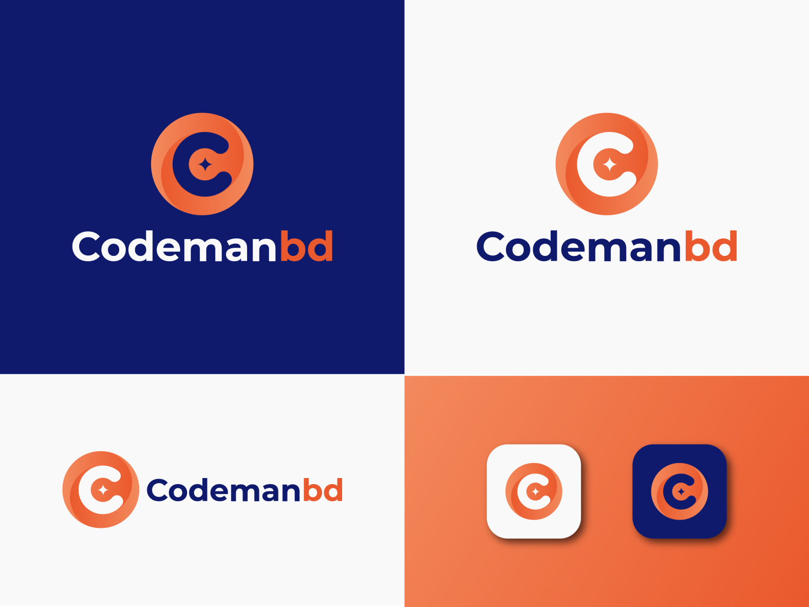 Codemanbd Logo Design by Jahid Hasan on Dribbble