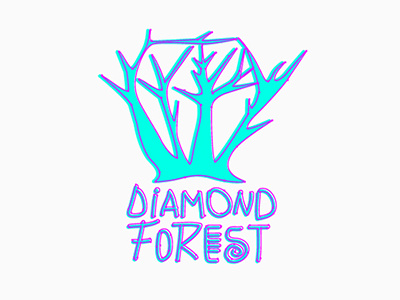 Diamond Forest -logo by Loreta Isac on Dribbble