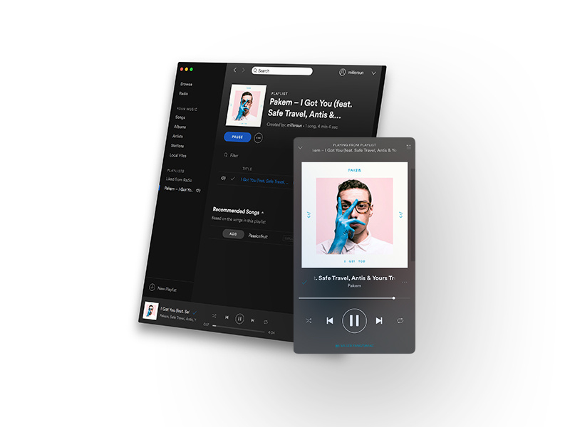 Blue Spotify by YANG CHUXI on Dribbble