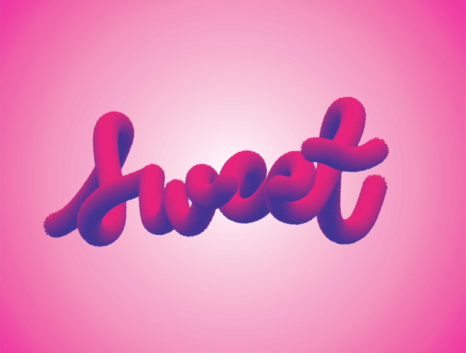 3D FONTS - TYPO SWEET by An Rilea on Dribbble