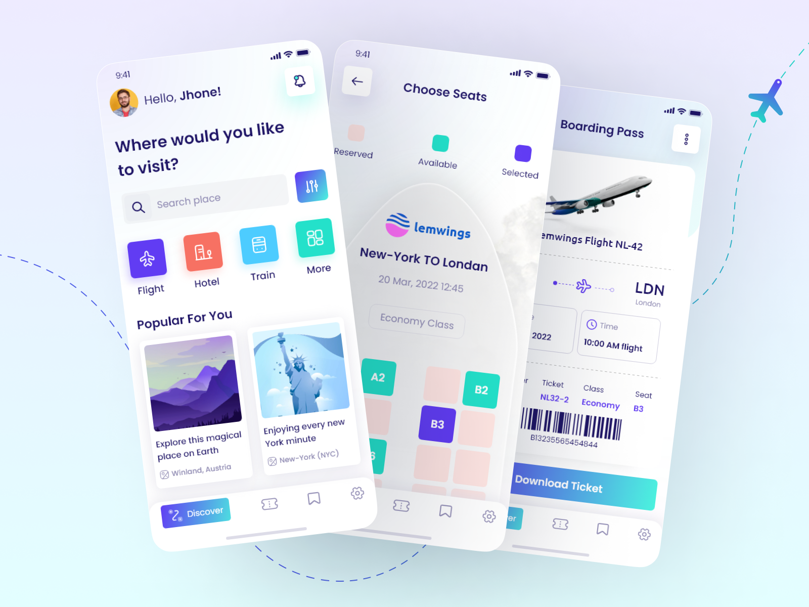 Ticket Booking App by Keyur Toptel on Dribbble