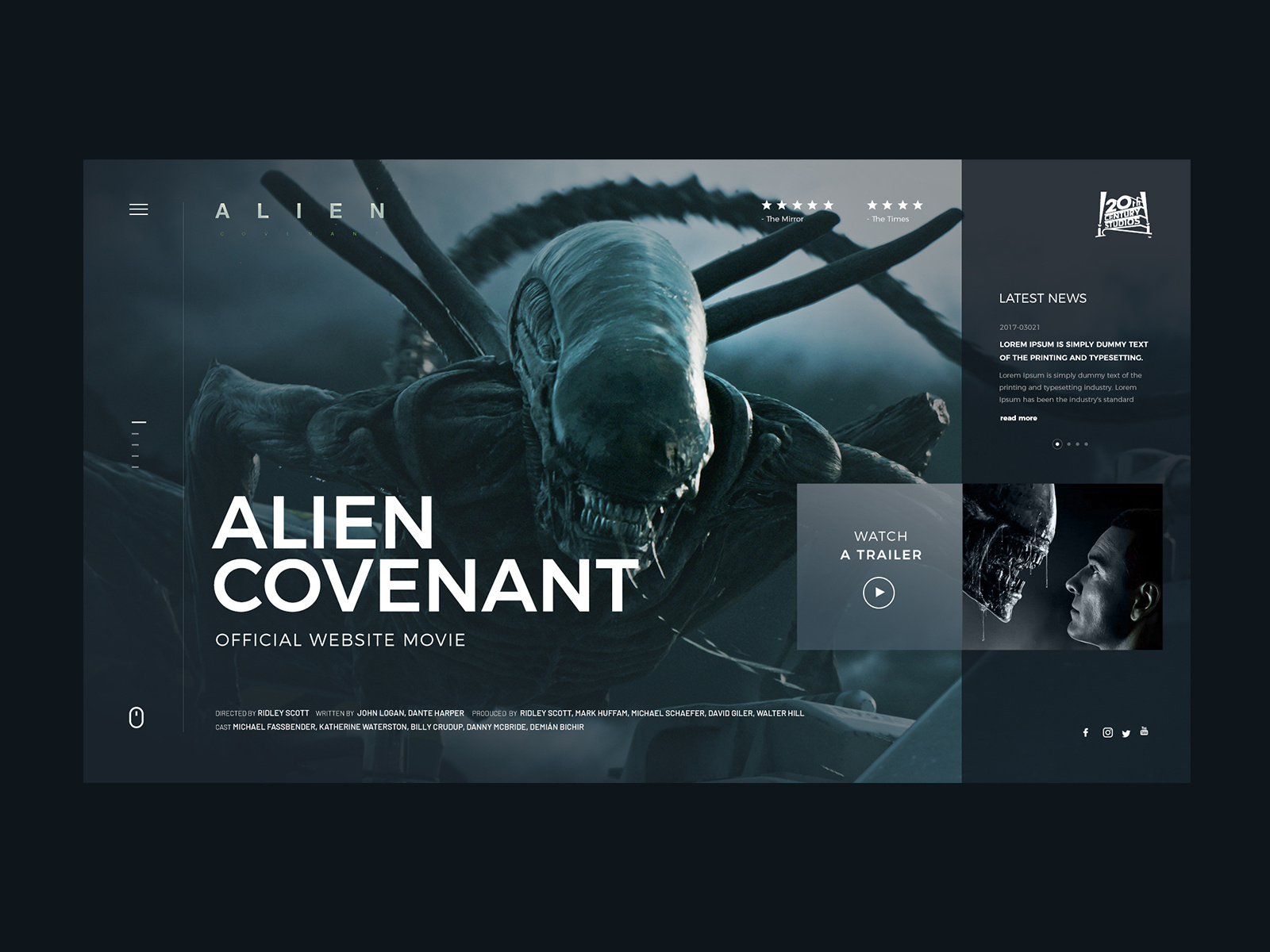 Concept shot - Alien Covenant by Łukasz on Dribbble