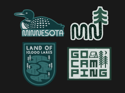 Minnesota Sticker Pack by David Rollyn on Dribbble
