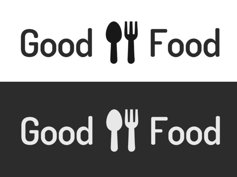 Good Food - Example Logo by James on Dribbble