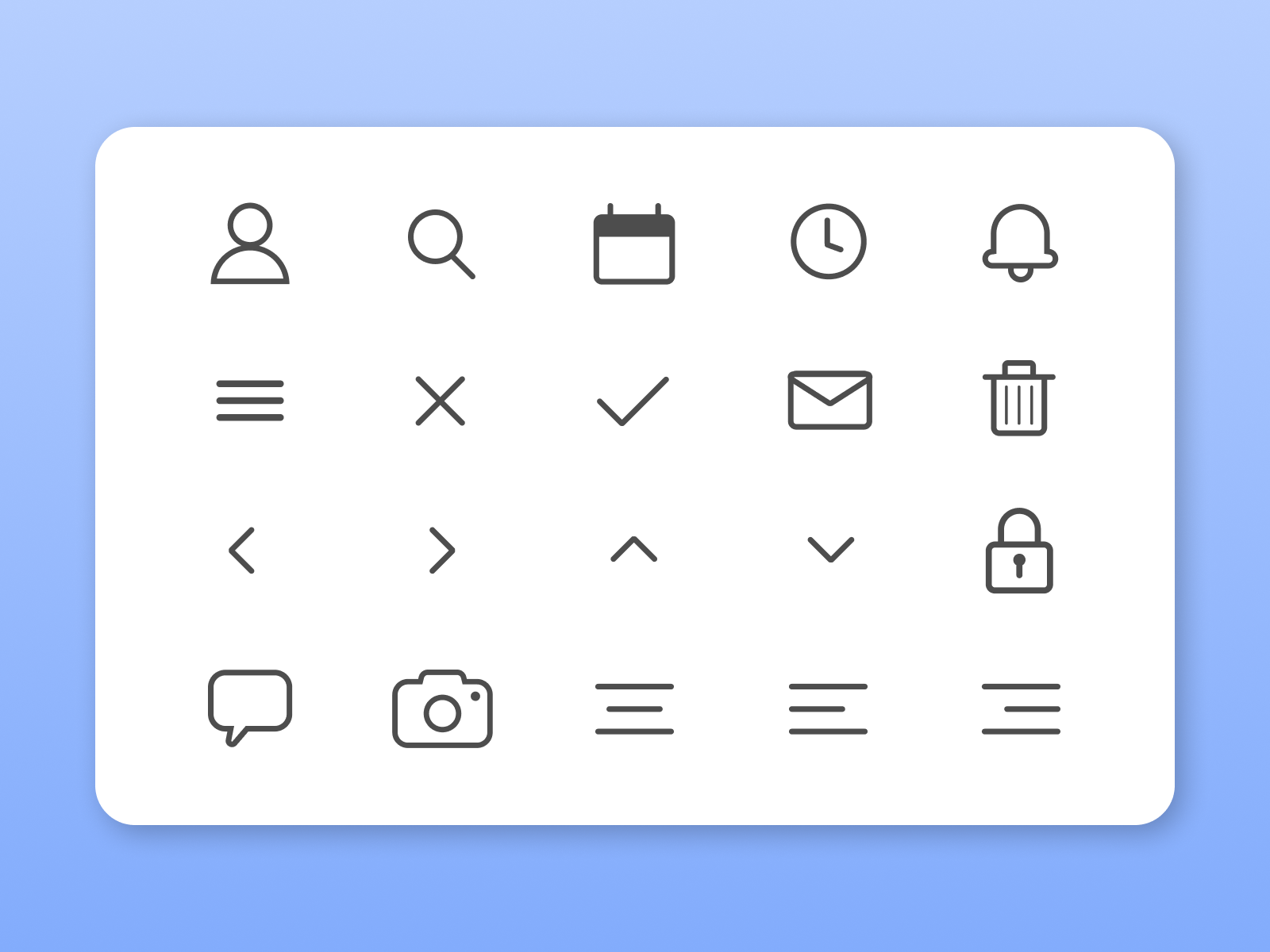 Daily UI 055 - Icon Set by Amanie Johnson on Dribbble