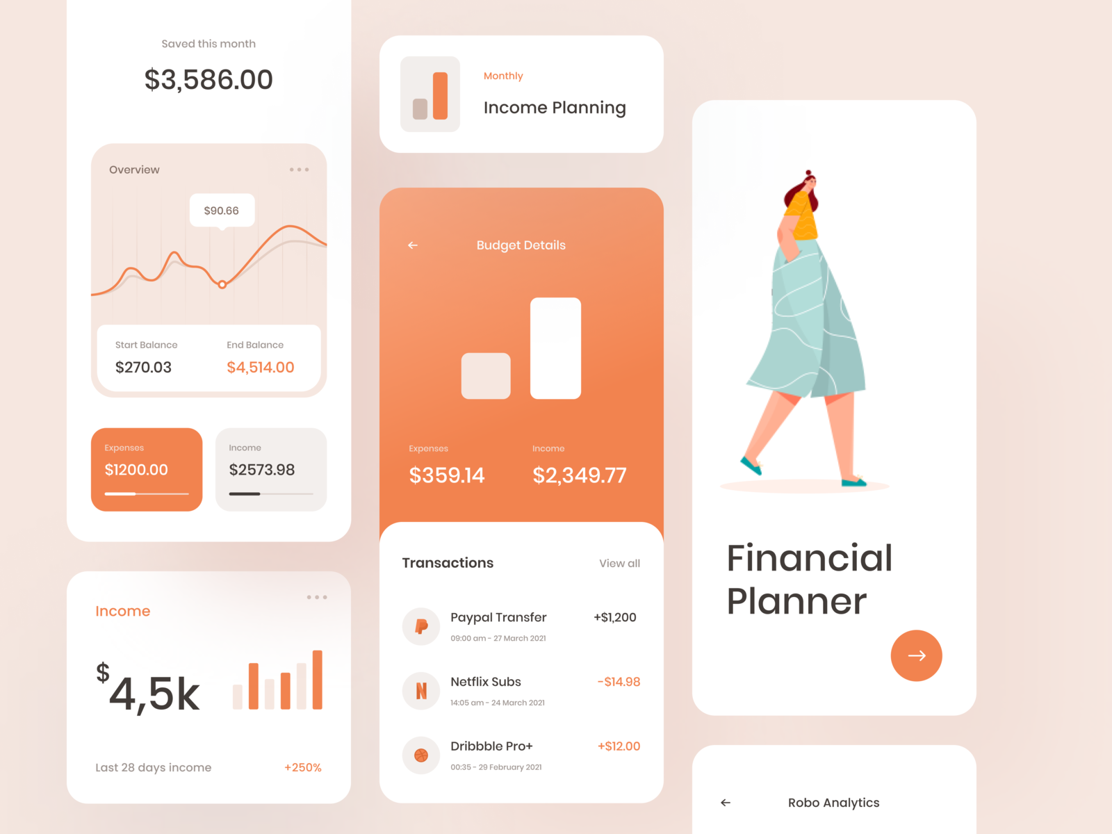 Monthly Budgeting Mobile App by Farhan Fauzan on Dribbble