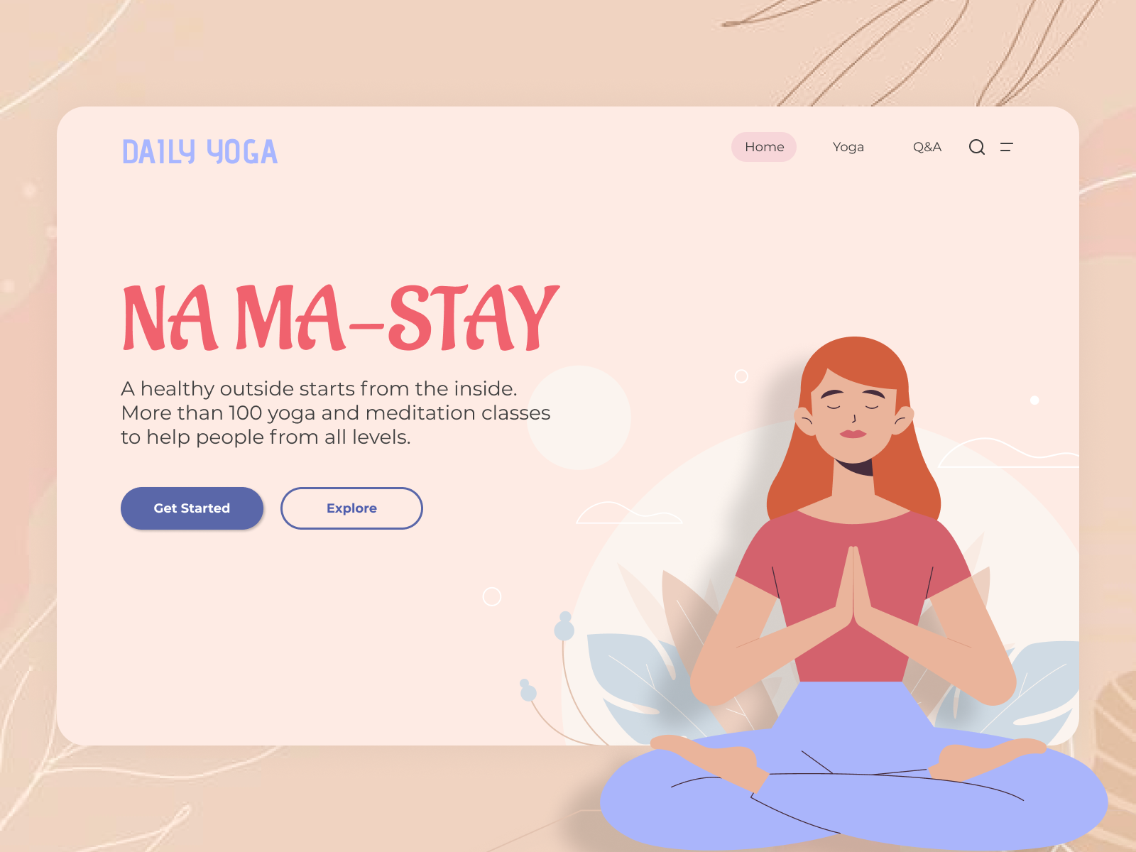 Yoga UI by Neelu Dongol on Dribbble