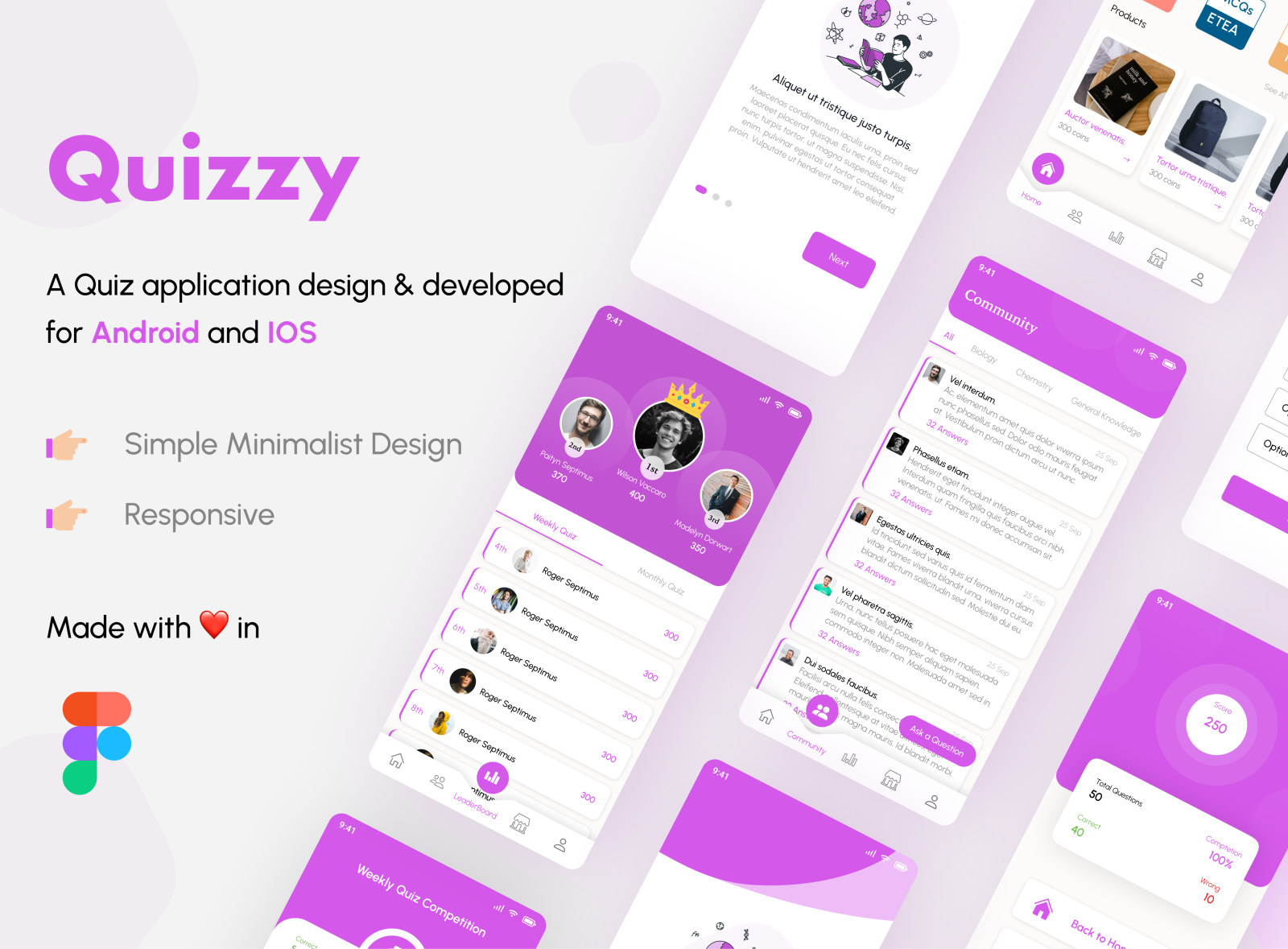 Quizzy by Uzair Khan on Dribbble