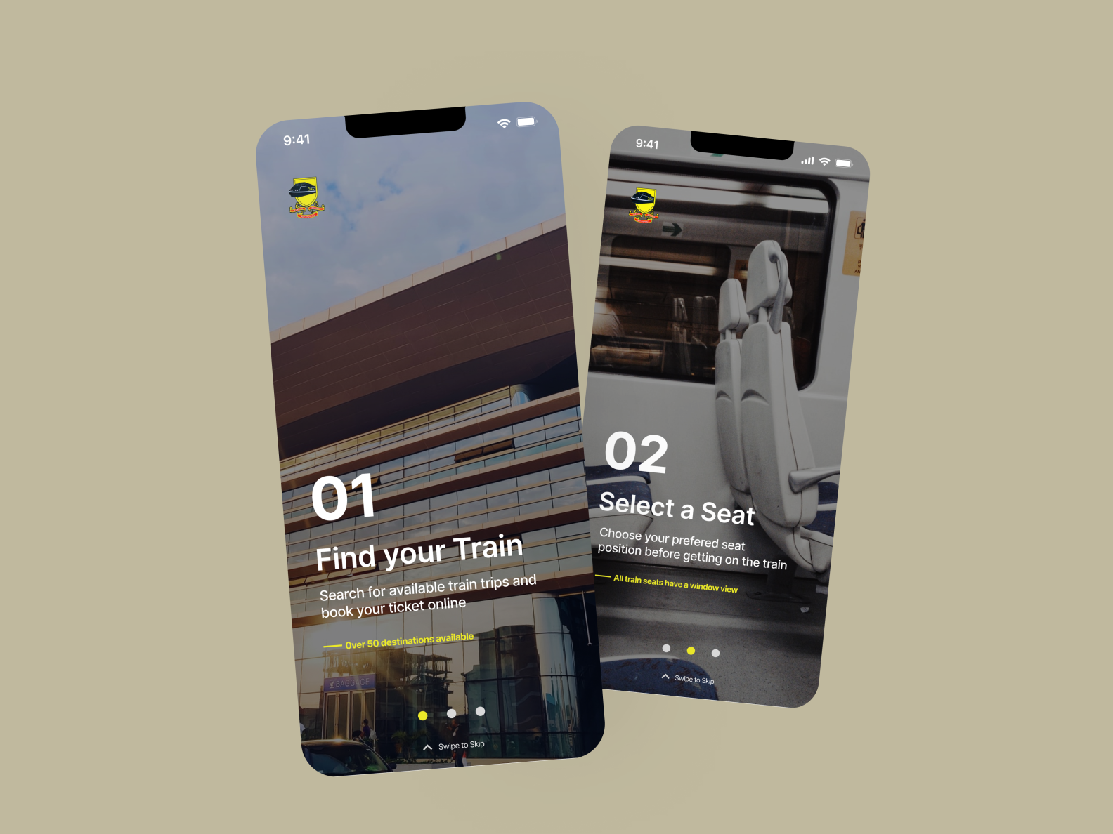 Nigerian Railway App Onboarding by Ade Inetimi on Dribbble