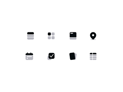 List style icons by Tristan L'Abbé for Glide Design on Dribbble