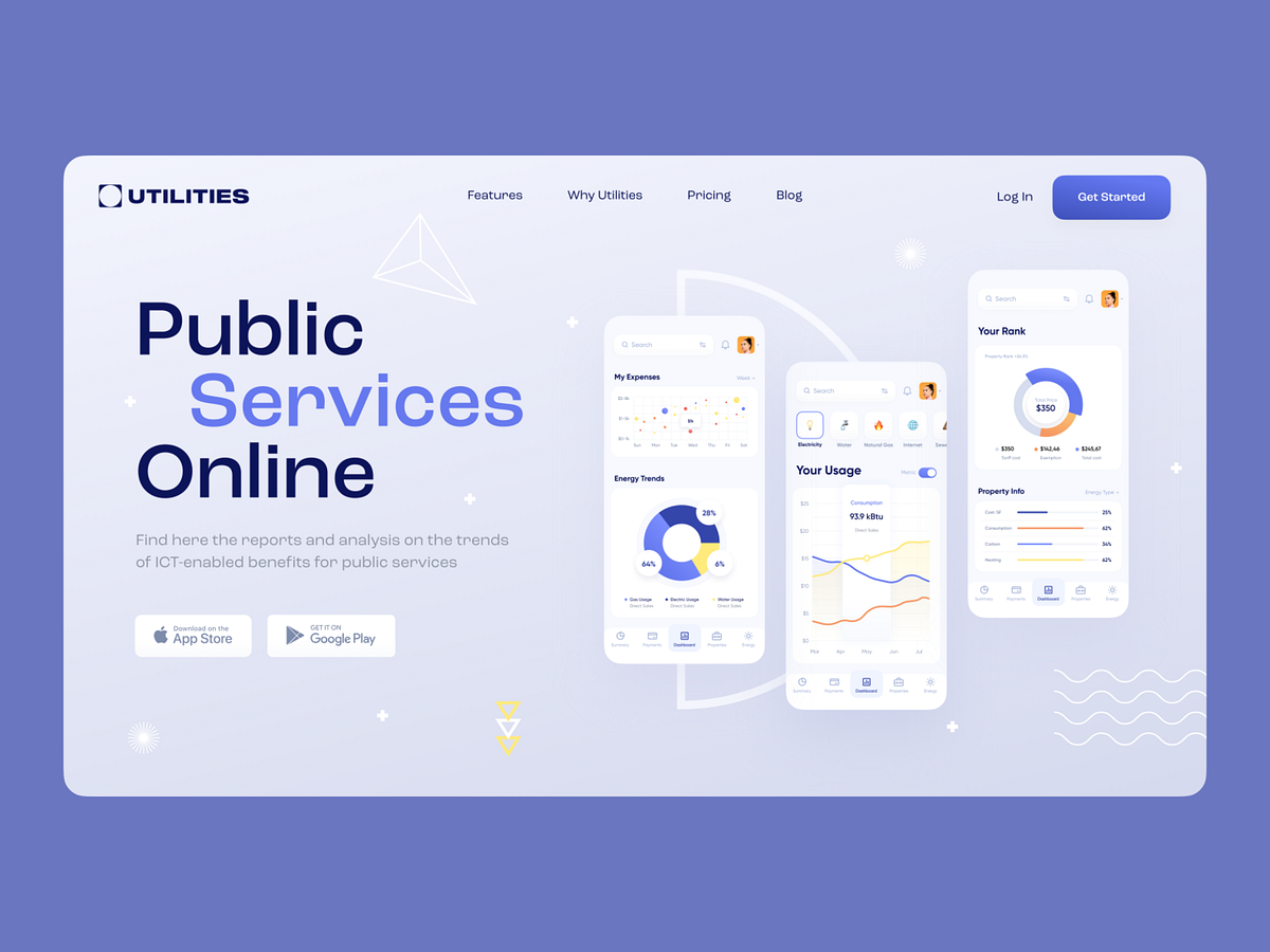 Public Services // Web App Concept by Ivan Ivanov on Dribbble