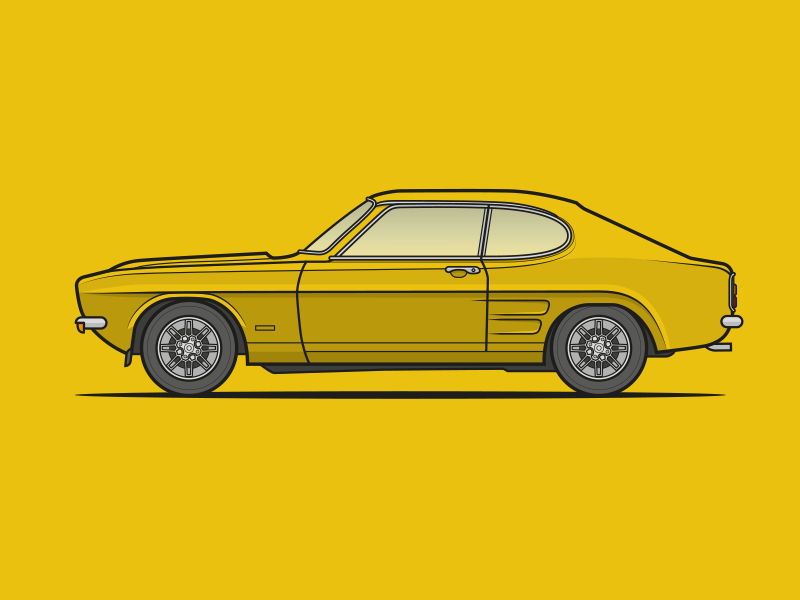 Ford Capri Mk1 1 by Daniel Smith on Dribbble