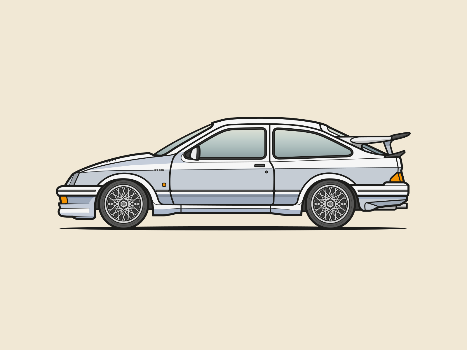 Ford Sierra Cosworth RS500 by Daniel Smith on Dribbble