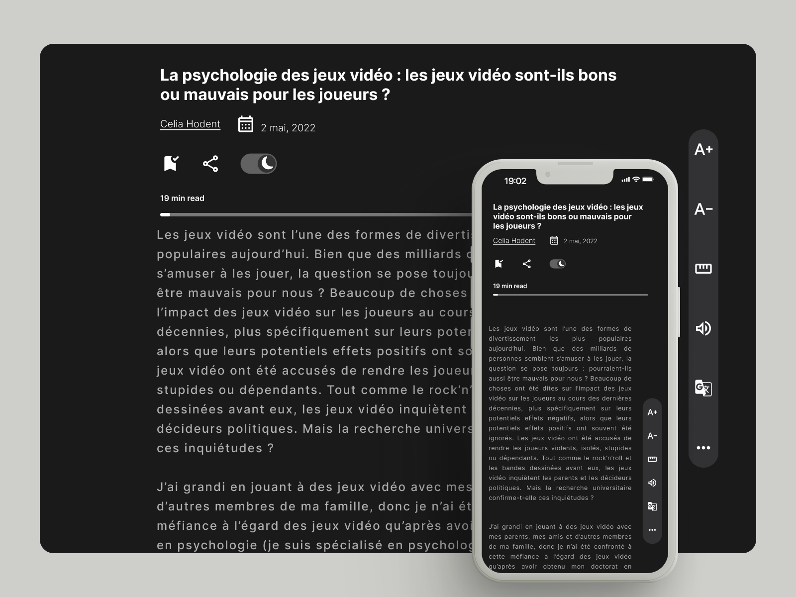 Fully Accessible Blog Post by Maxime Tixidre on Dribbble