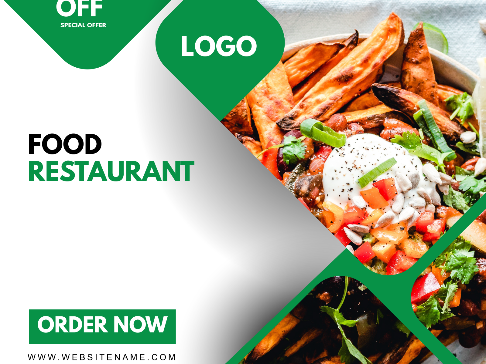 Food promo flyer by Onome Amiaka on Dribbble