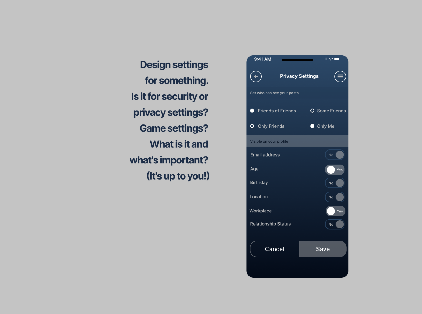 Privacy Settings UI/UX Design #Figma #DailyUI by Joseph Chinedu kalu on ...