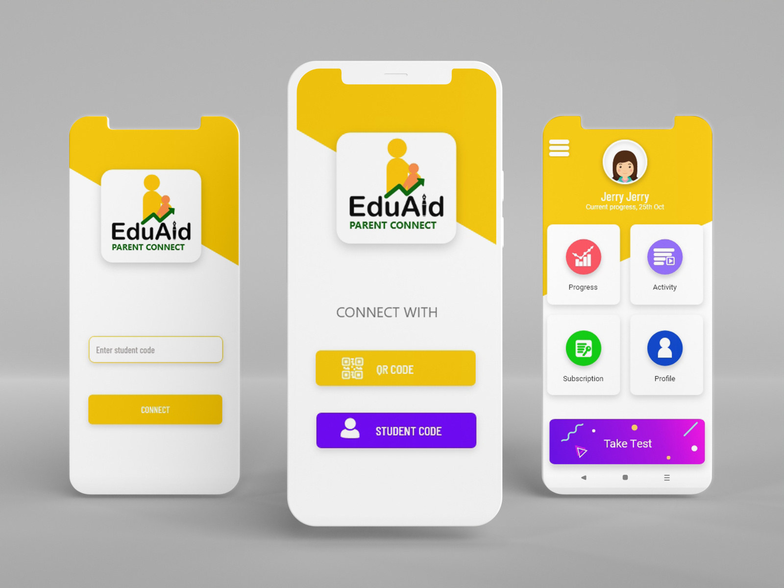 #01 Edtech App UI- parent app by Pallabi Dewri on Dribbble