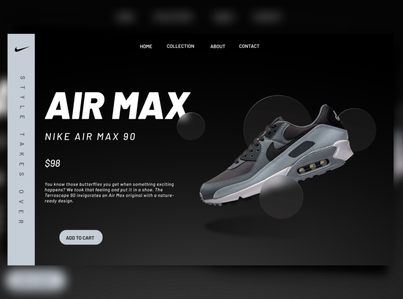 Nike Ui by Bishal Majumder on Dribbble