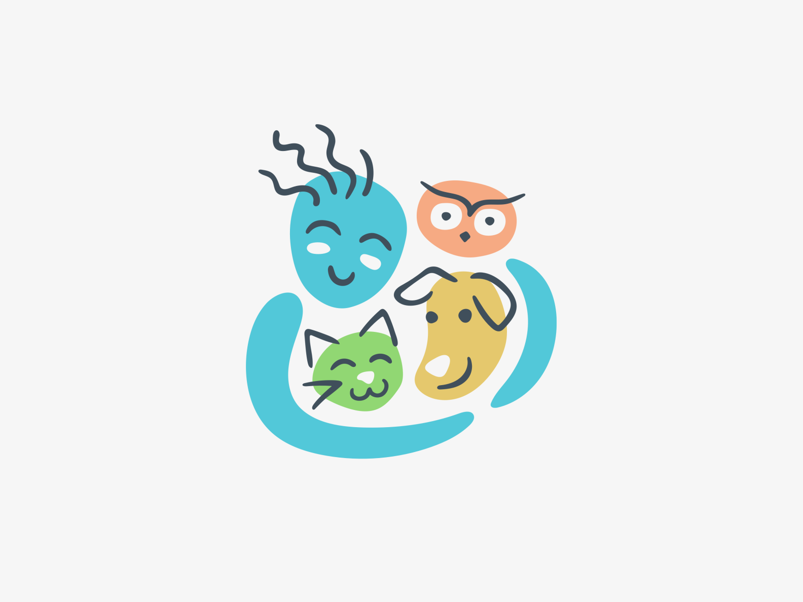 Hug Buds by Caitlin on Dribbble