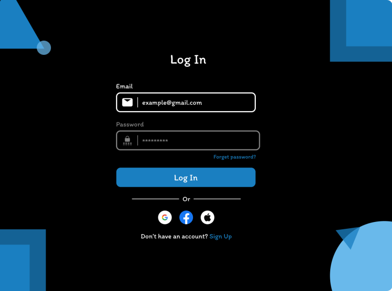 Simple Desktop Login Page by Kanyinsola Ogunwale on Dribbble