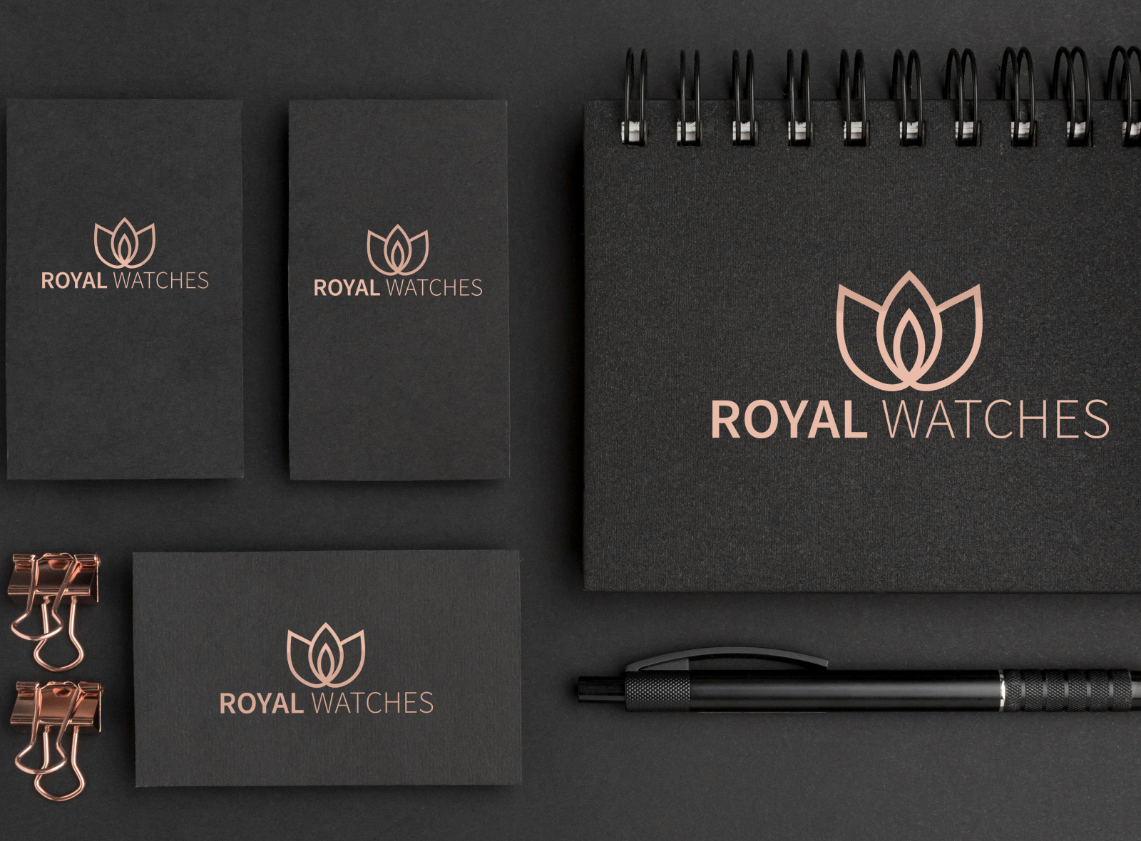 Royal Watches Stationary by Agha D on Dribbble