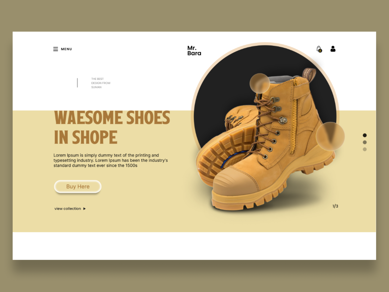 e-Commerce Hero Section Design by Suman Saha on Dribbble