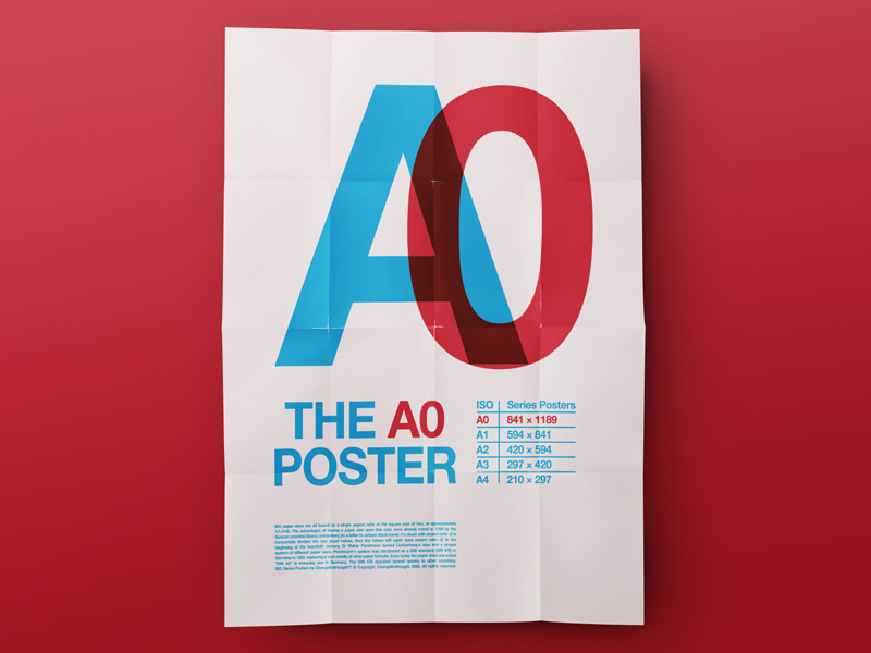 A0 Poster: ISO Poster Series by ChangeTheThought on Dribbble