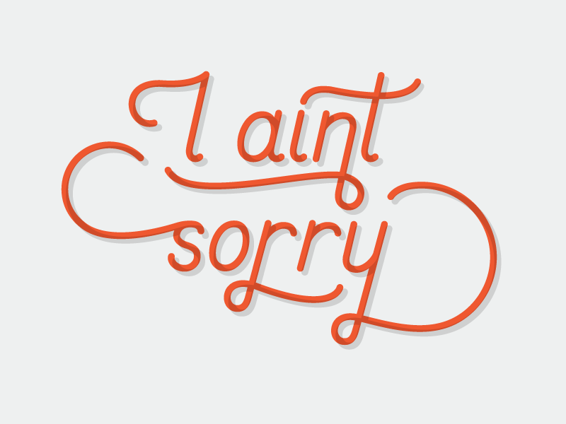 Sorry Script by Kristina Mann on Dribbble