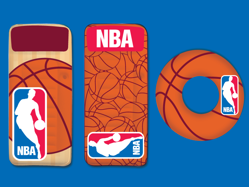 NBA Pool Inflatables by Nick Ostrander on Dribbble