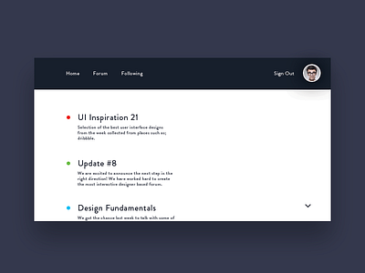 Forum User Interface by Jack Earsman 😎 on Dribbble