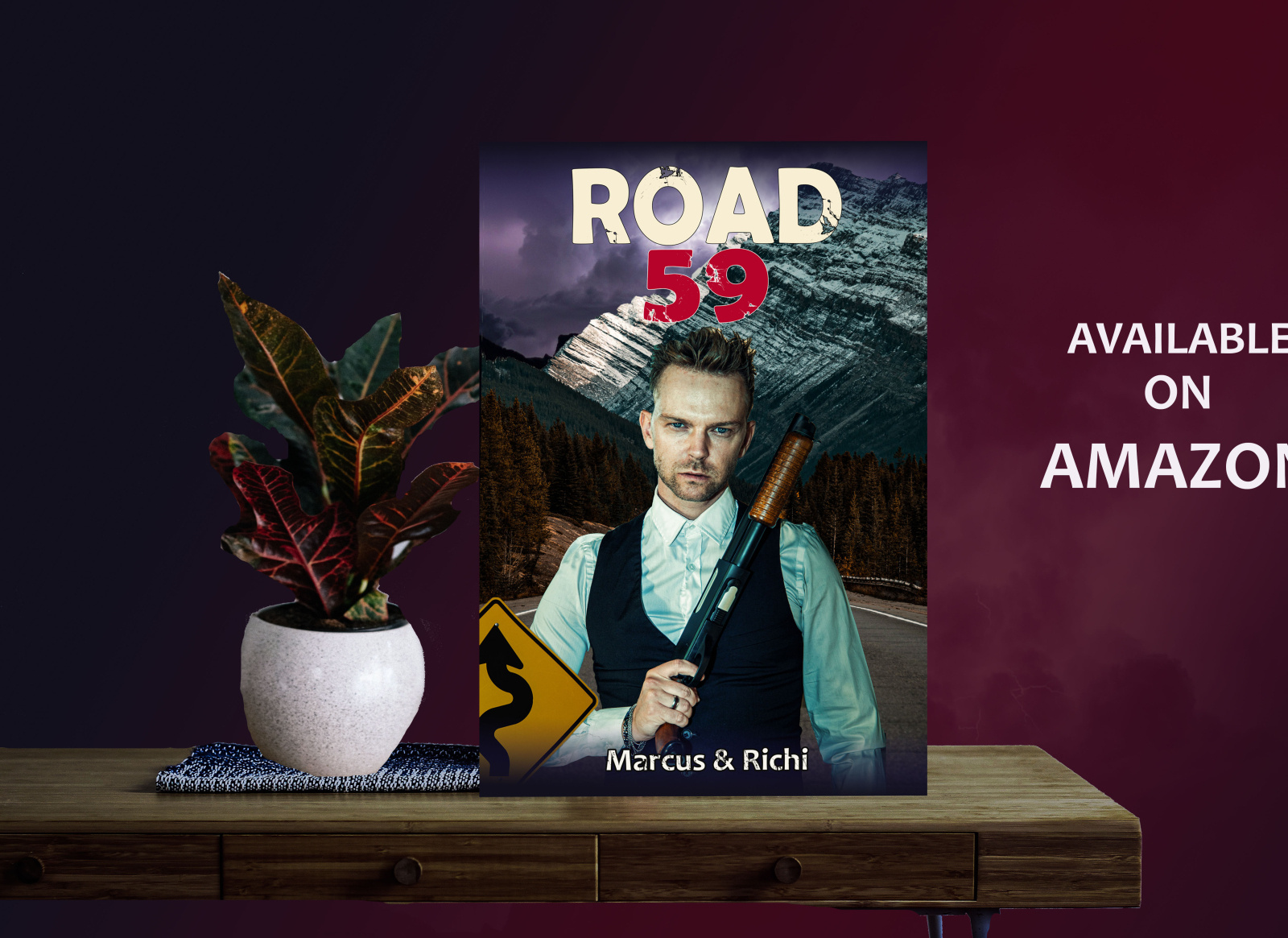 Road 59 (book cover) by Mehedi Hasan on Dribbble