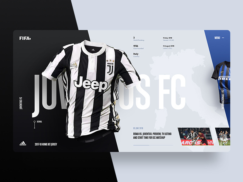 Juve Jersey Home Kit by Artur Galustyan on Dribbble
