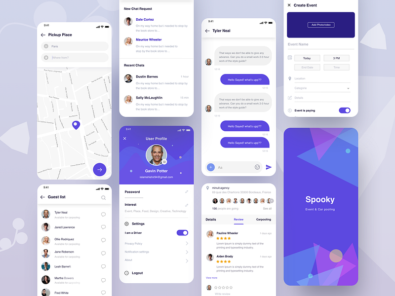 Spooky App by Shahidul Islam Shishir on Dribbble