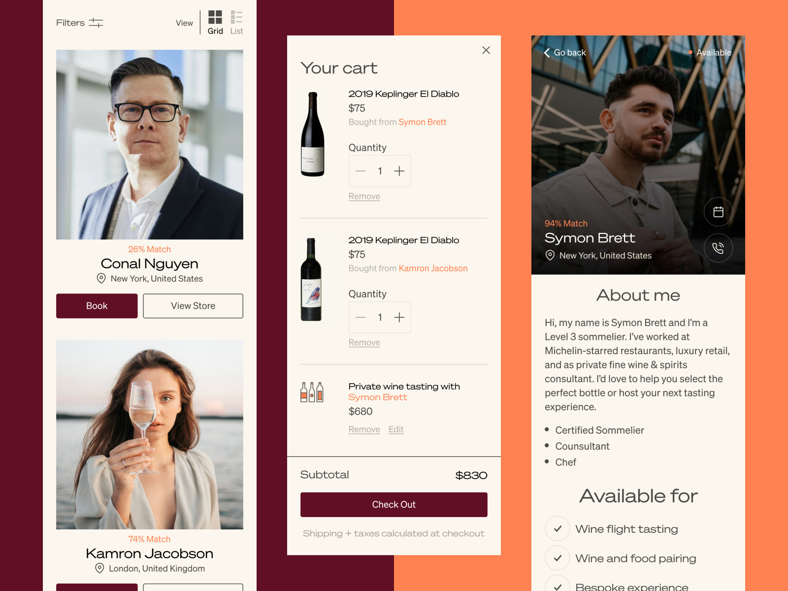 Wine Tastemakers App by Igor on Dribbble
