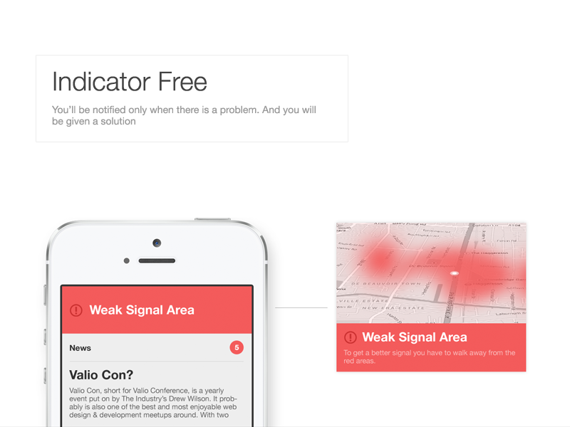 iOS7 Concept — Indicator Free by Dimo Trifonov on Dribbble