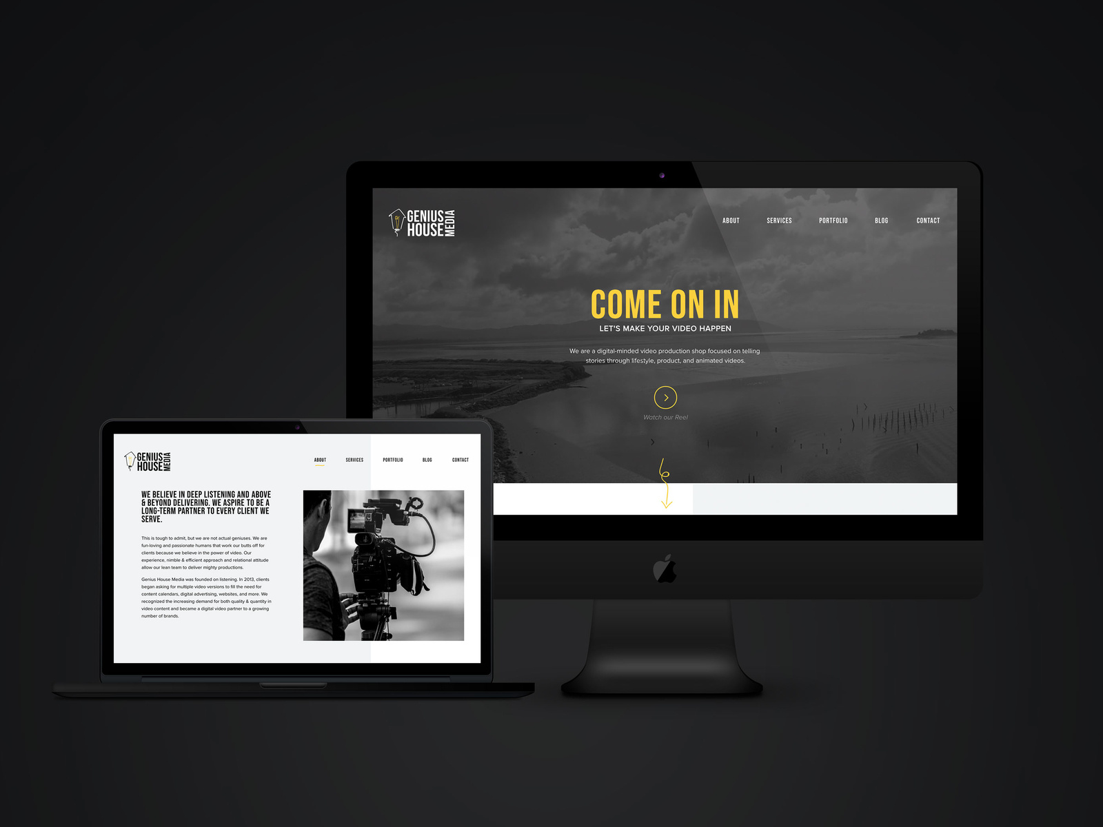Genius House Media Website by Sam Fleming on Dribbble