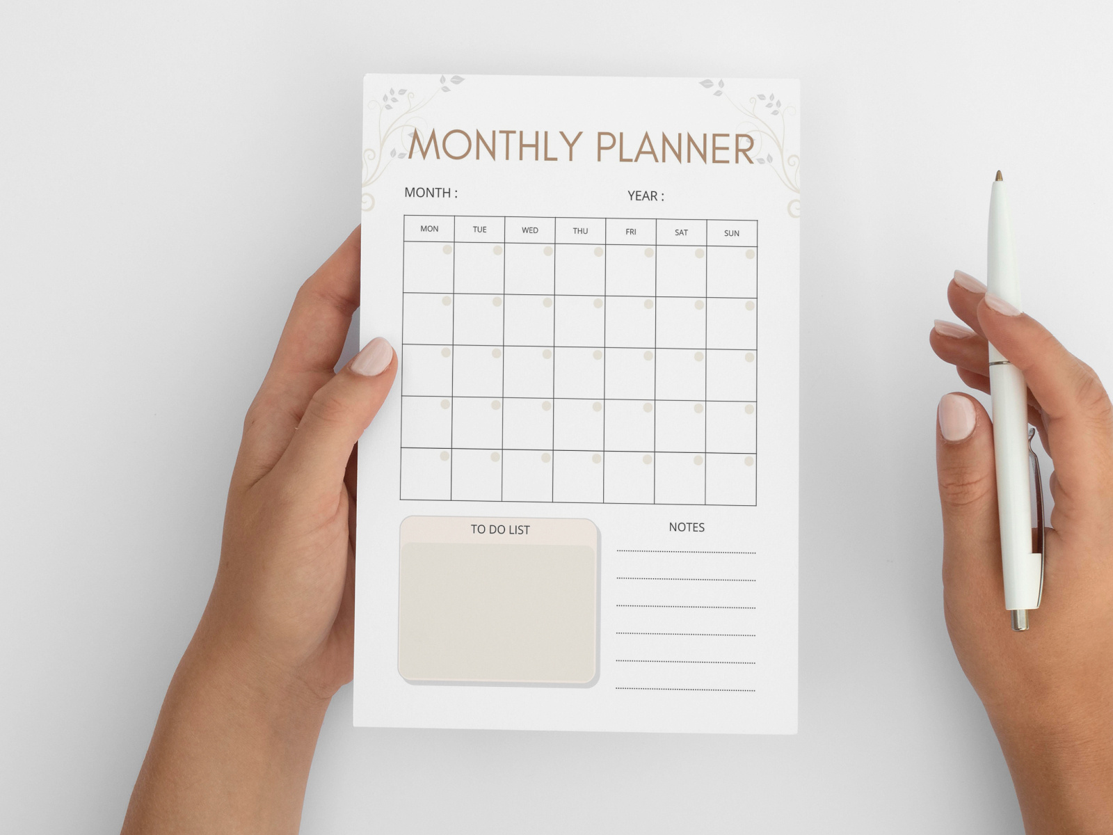 Monthly Planner by Subrota Chakroborti on Dribbble