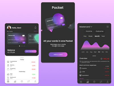 Pocket App by Eleni Alexandri on Dribbble
