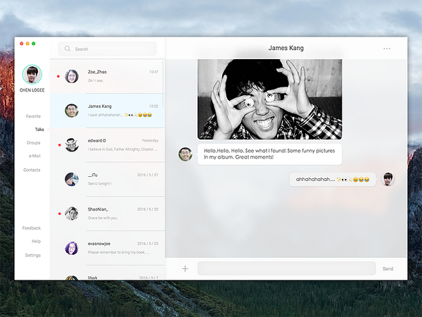 Chat by Hu Zihao on Dribbble