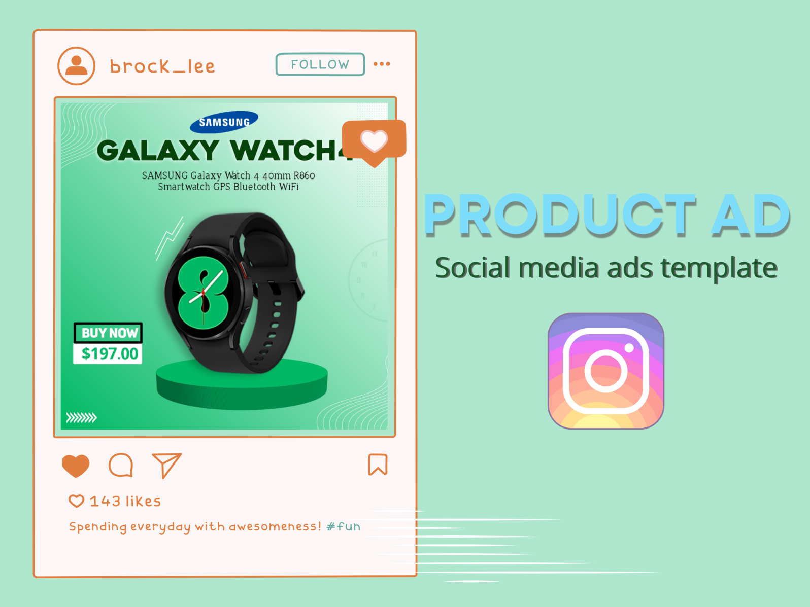 Product ad design template by Soyaib Shawon on Dribbble
