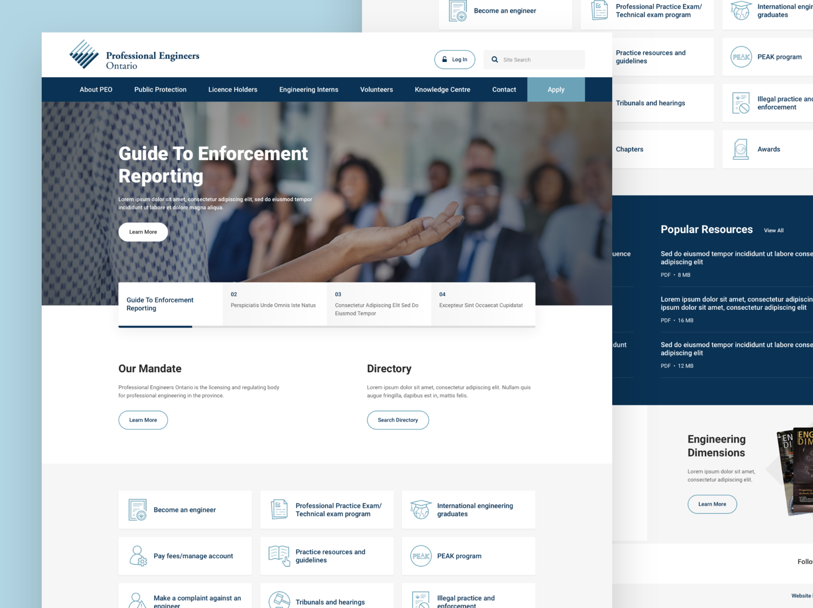Association Homepage by Ryan Anderson on Dribbble