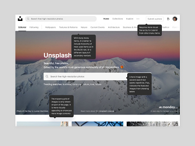 Unsplash Redesign Concept by Zixuan Kevin Fan on Dribbble