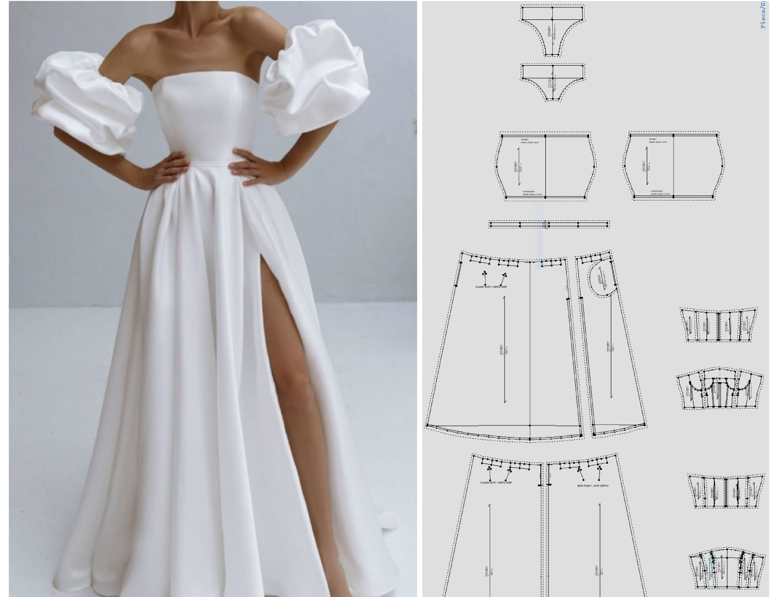 Wedding Dress- Sewing Pattern- Fashion Design by Md. Ahsanul Hoque ...