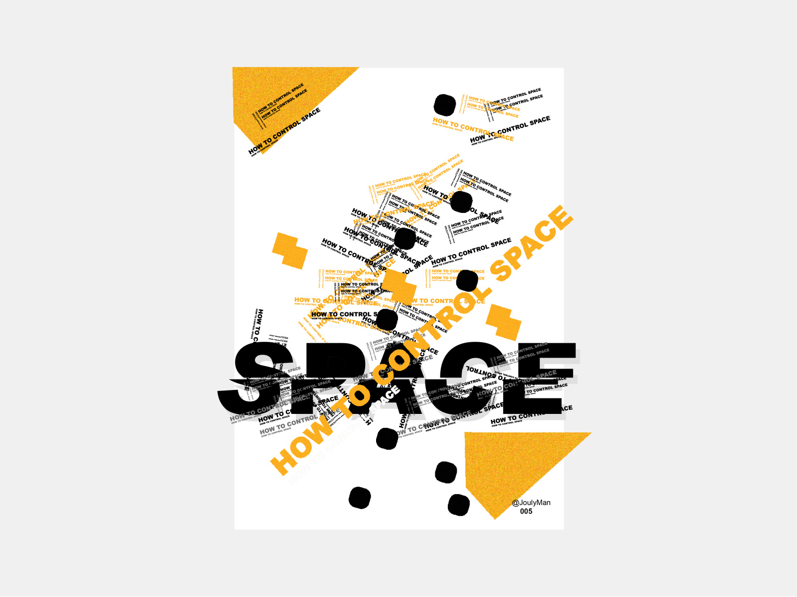 How To Control Space | Typography Poster | White by JoulyMan on Dribbble